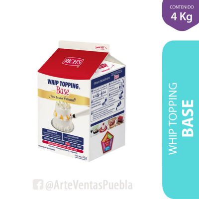 Whip Topping Base Rich's® Cj 4 / 4 Kg - Arte Ventas