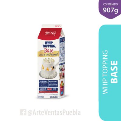 Whip Topping Base Rich's® Cj 12 / 907 Gr - Arte Ventas